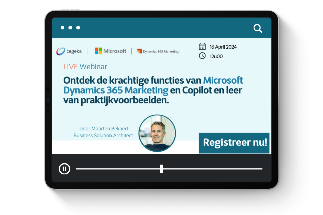 Webinar | Ontdek Microsoft Dynamics 365 Marketing 🎙️ Registreer hier!